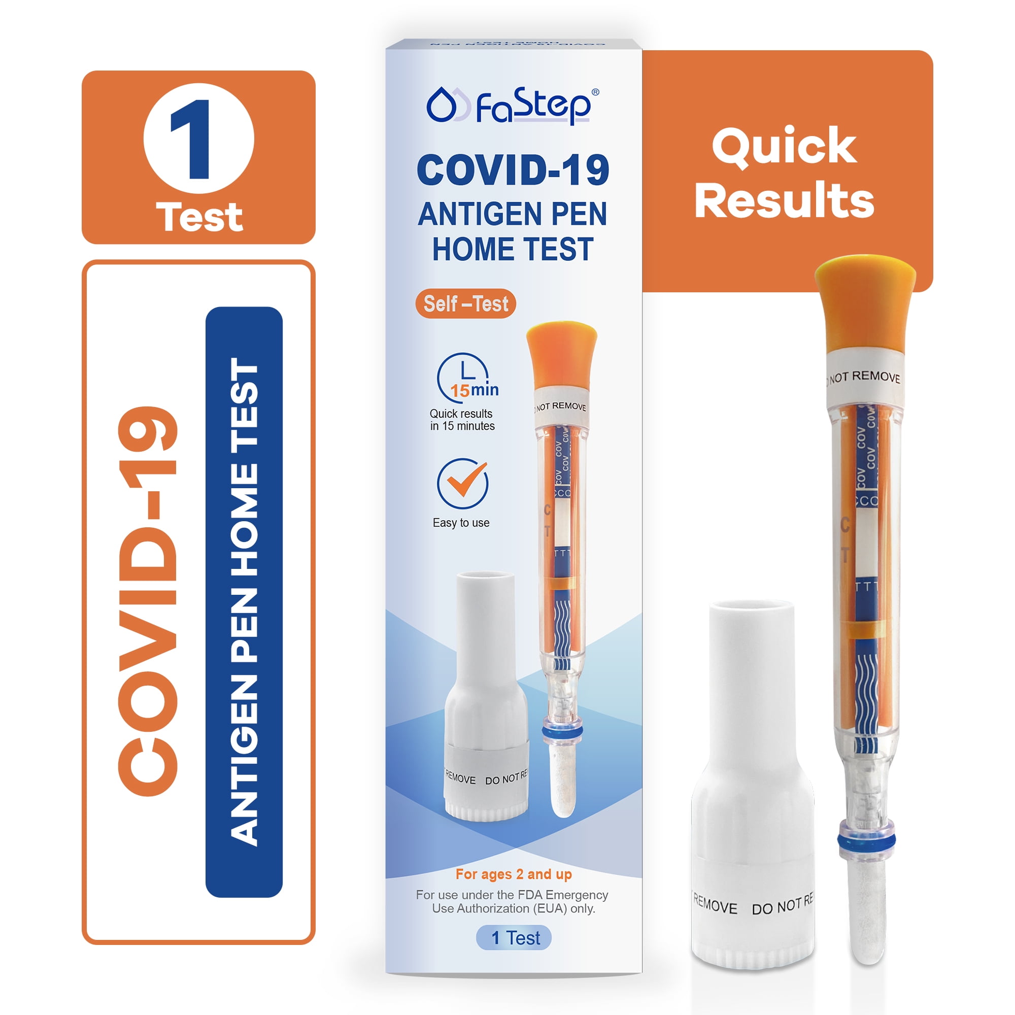 FaStep COVID-19 Antigen Pen Self Test Kit Fast and Easy At Home COVID ...