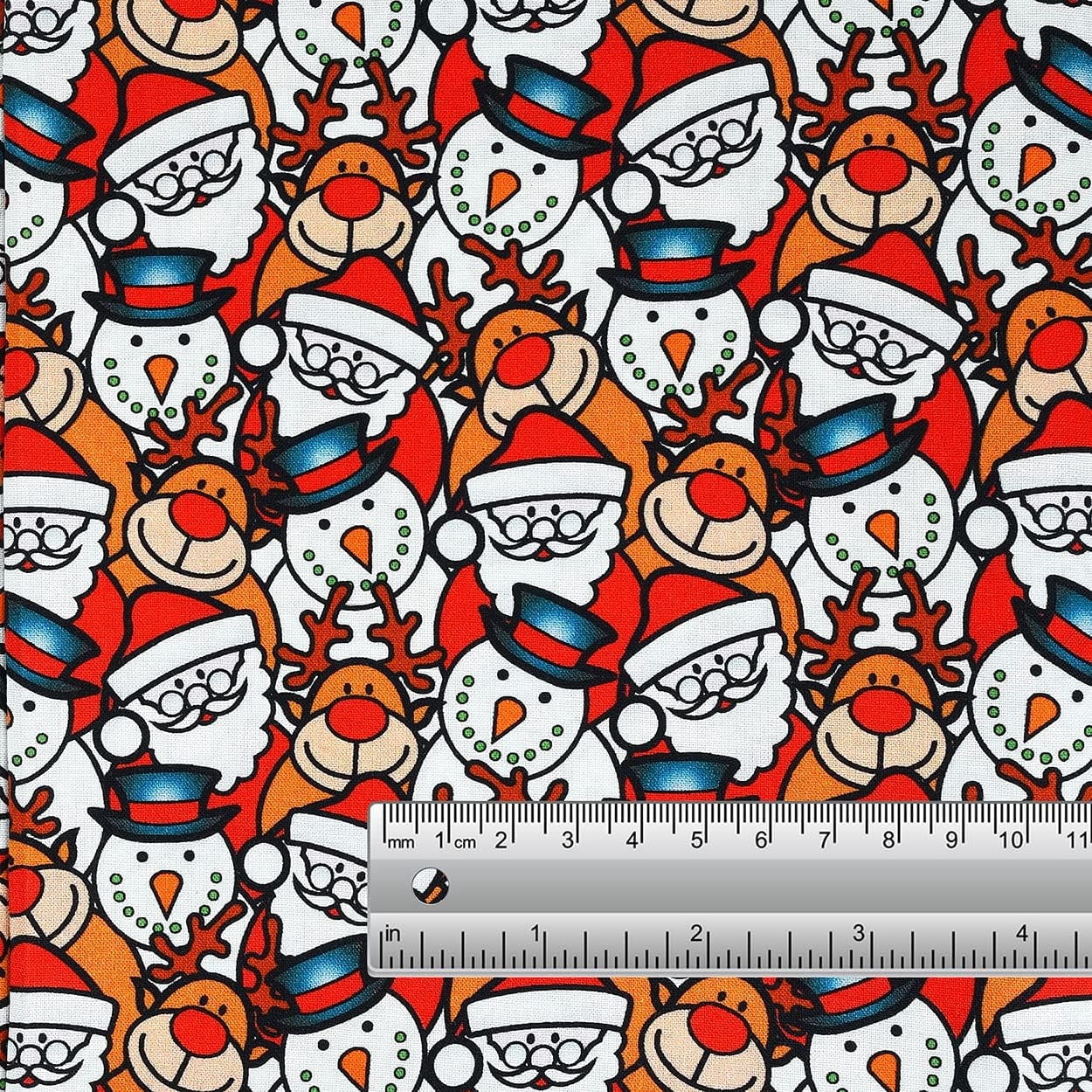 Fab Fabrics LLC Cotton Fabric (1 Yard, Santa Helper - Pre-Cut ...