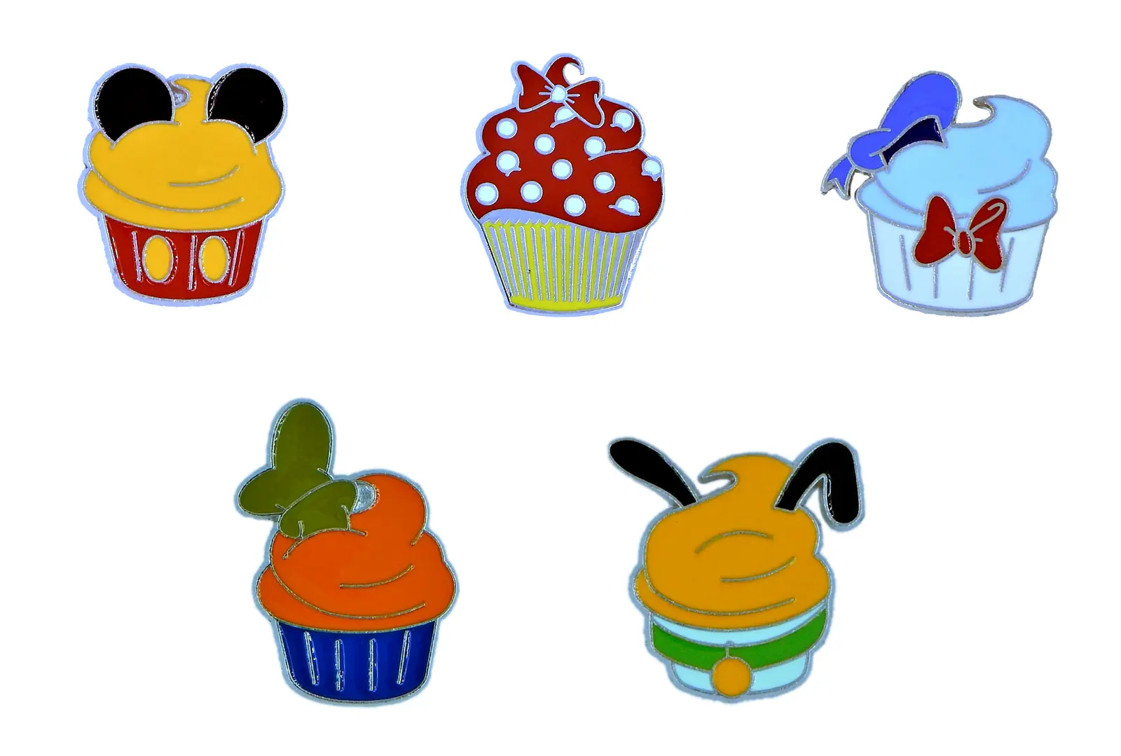 Fab Five Character Cupcakes 5 Specific Food Pins Disney Park Trading ...