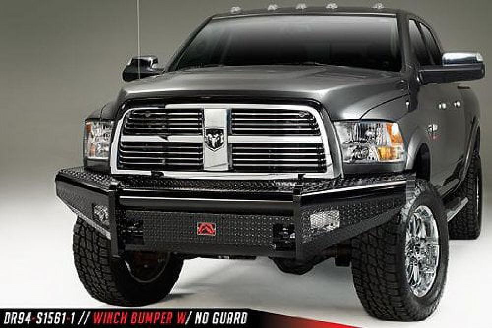 Fab Fours DR94-S1561-1 Black Steel Front Ranch Bumper Fits select: 1994 ...