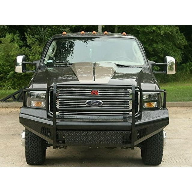 Fab Fours FS05-S1260-1 Black Steel Front Ranch Bumper Fits select: 2005 ...