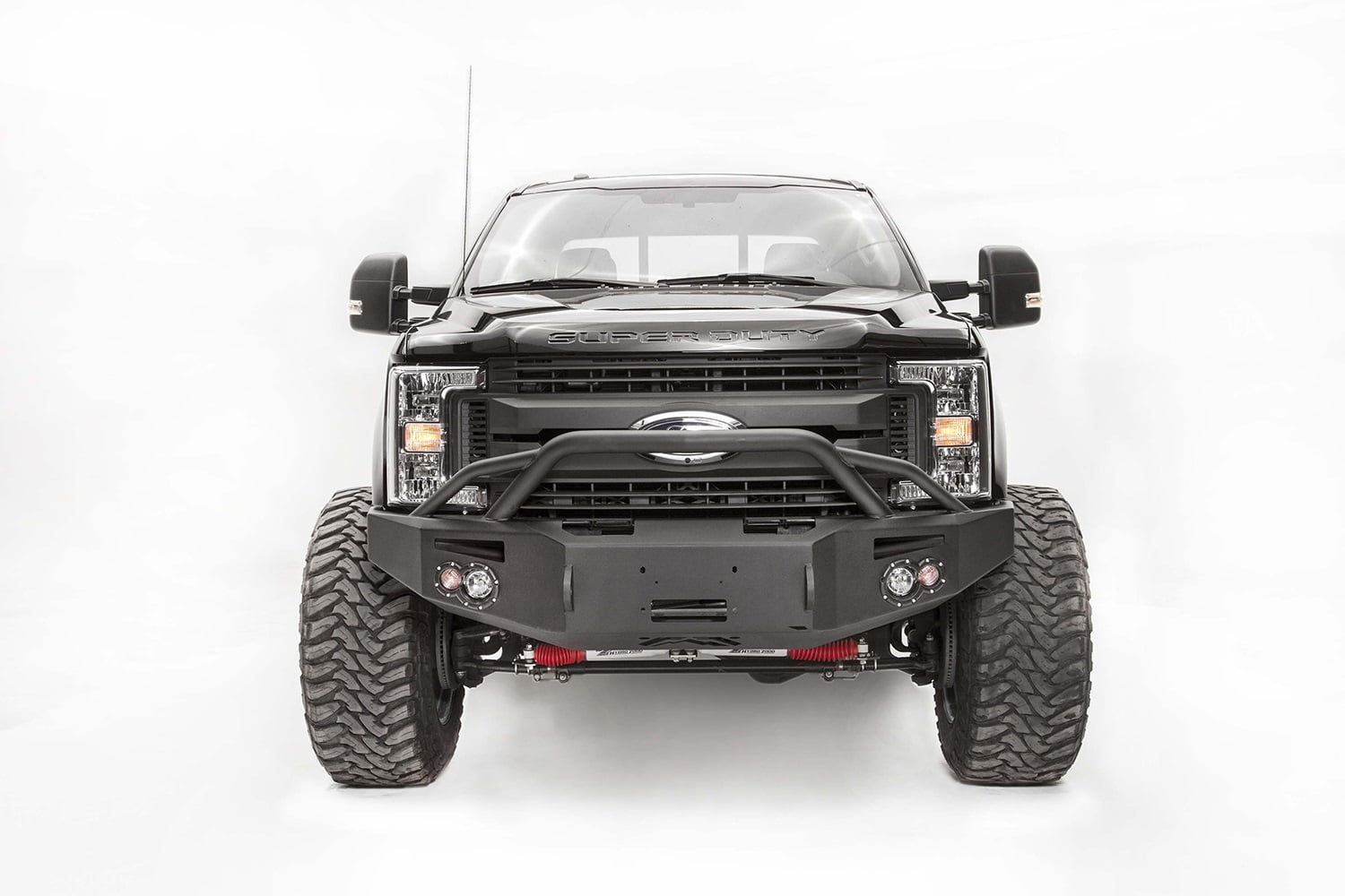 Fab Fours FS17-A4152-1 Premium Winch Front Bumper; 2 Stage Black Powder ...