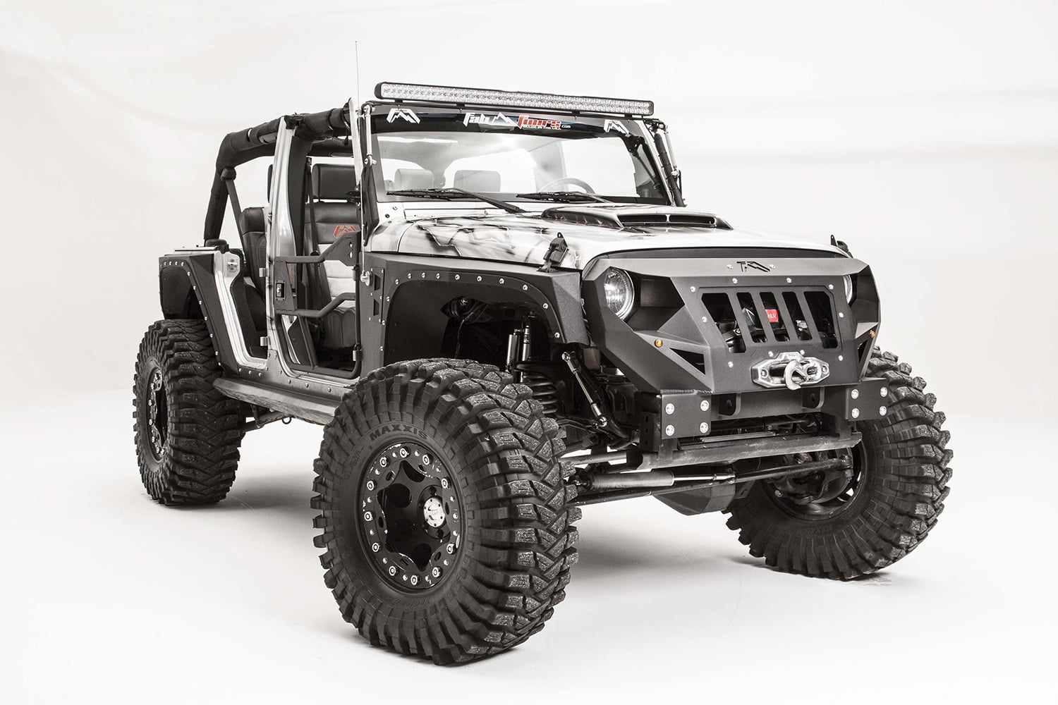 Fab Fours GR1000-1 Grumper Grill/Front Bumper Combination; 2 Stage ...