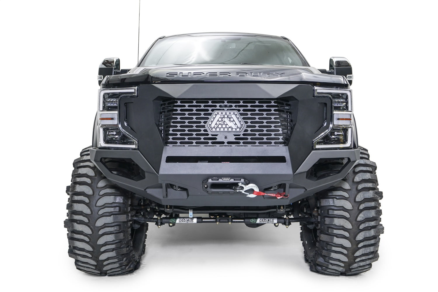 Fab Fours Front Winch Bumper, Gr4700-1 Grumper, Grill Customizable for 2020-2022 FORD F250, F350 ...
