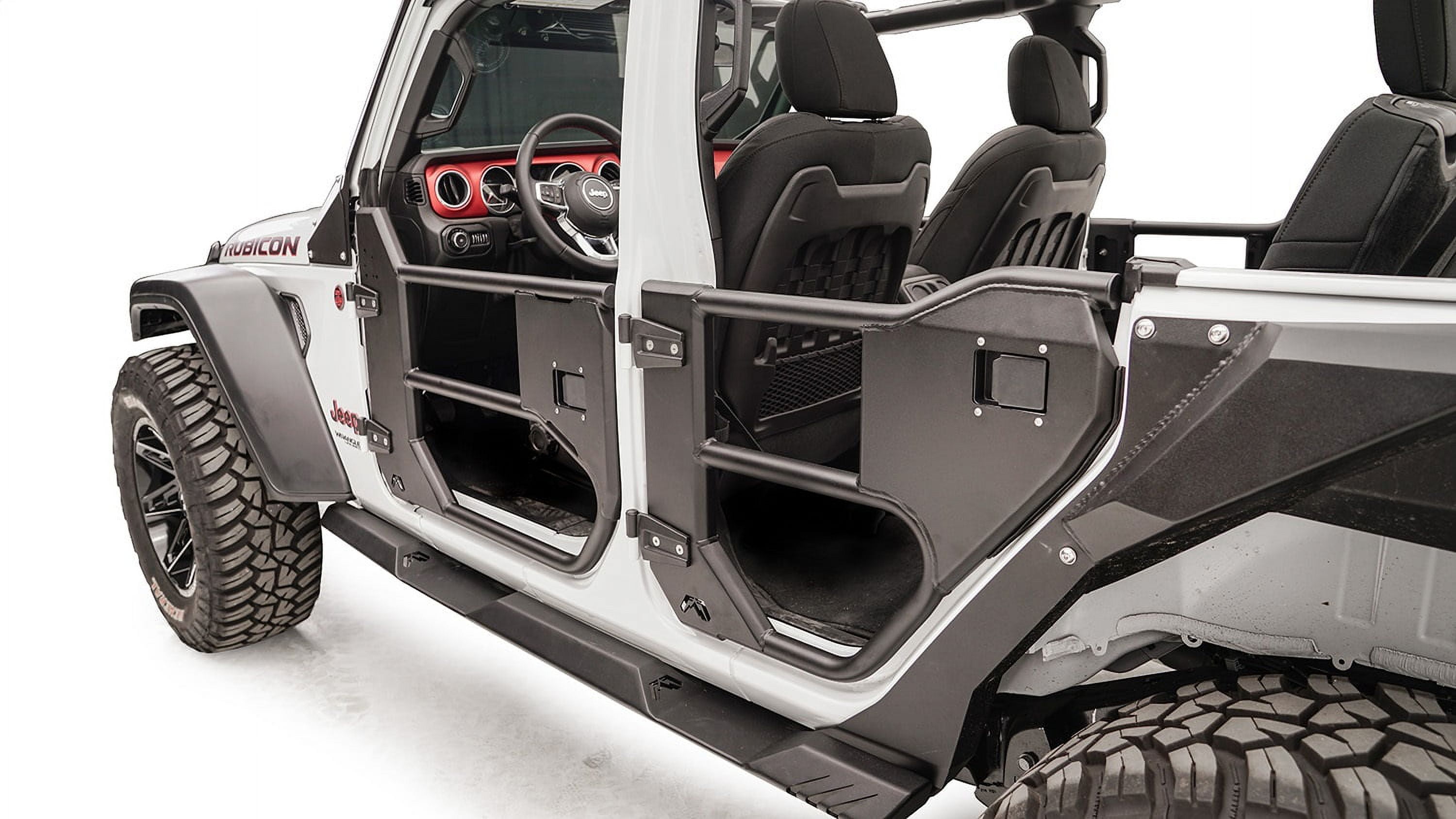 Fab Fours Jl1032 1 Half Tube Doors Fits 18 22 Gladiator Wrangler (Jl ...