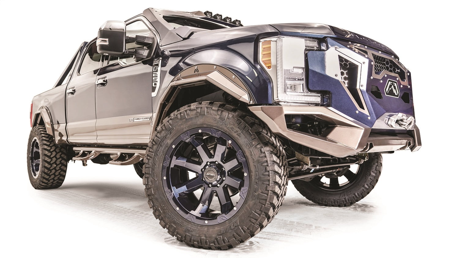 Fab Fours TF4110-1 Open Fender Flare; 2 Stage Black Powder Coated; Fits ...