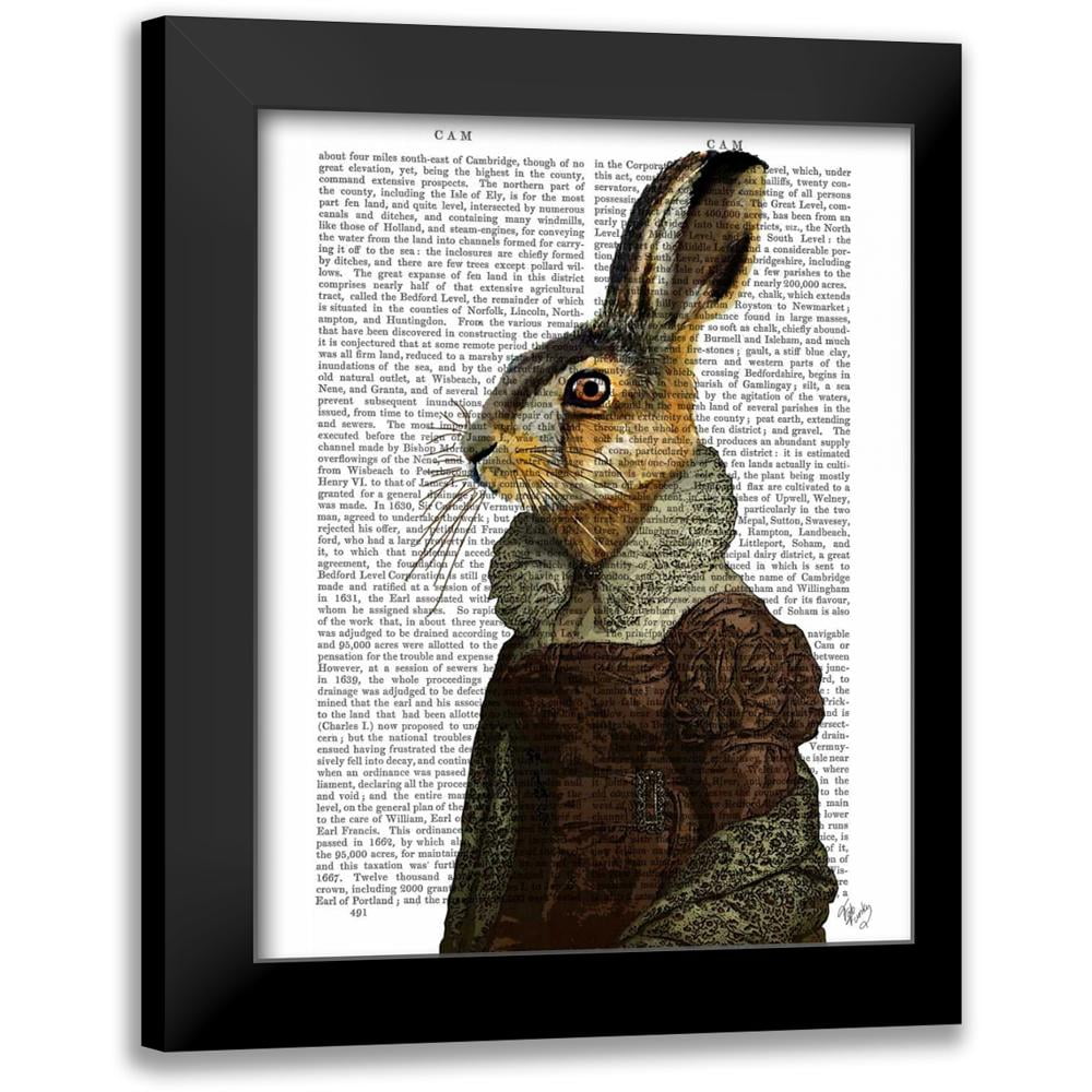 Fab Funky 12x14 Black Modern Framed Museum Art Print Titled - Madam ...