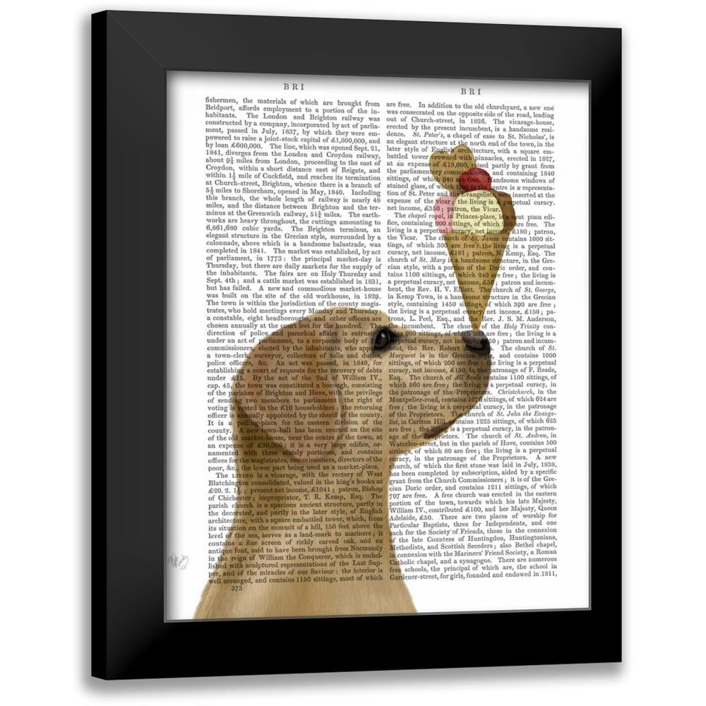 Fab Funky 12x14 Black Modern Framed Museum Art Print Titled - Yellow ...