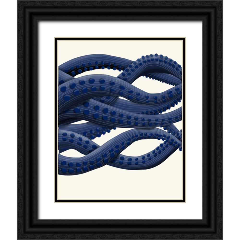 Fab Funky 12x14 Black Ornate Wood Framed with Double Matting Museum Art ...