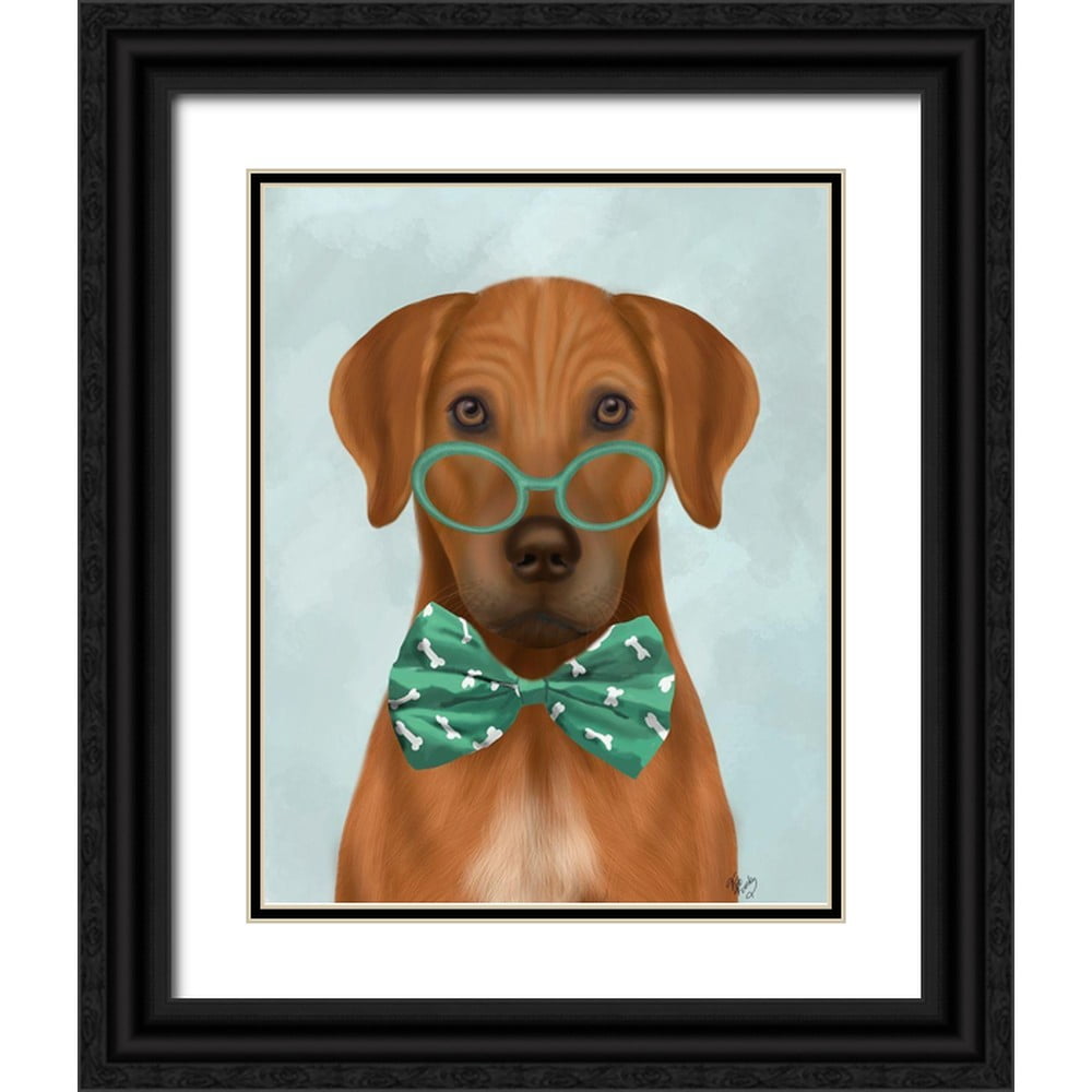 Fab Funky 12x14 Black Ornate Wood Framed with Double Matting Museum Art ...