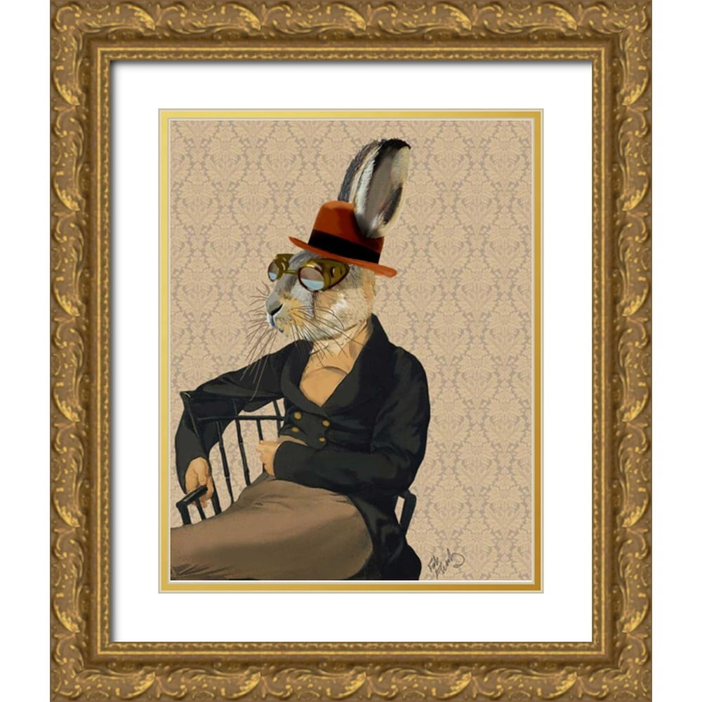 Fab Funky 12x14 Gold Ornate Wood Framed with Double Matting Museum Art Print Titled - Horatio ...