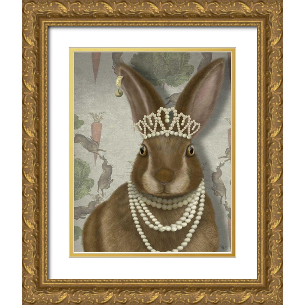 Fab Funky 12x14 Gold Ornate Wood Framed with Double Matting Museum Art ...