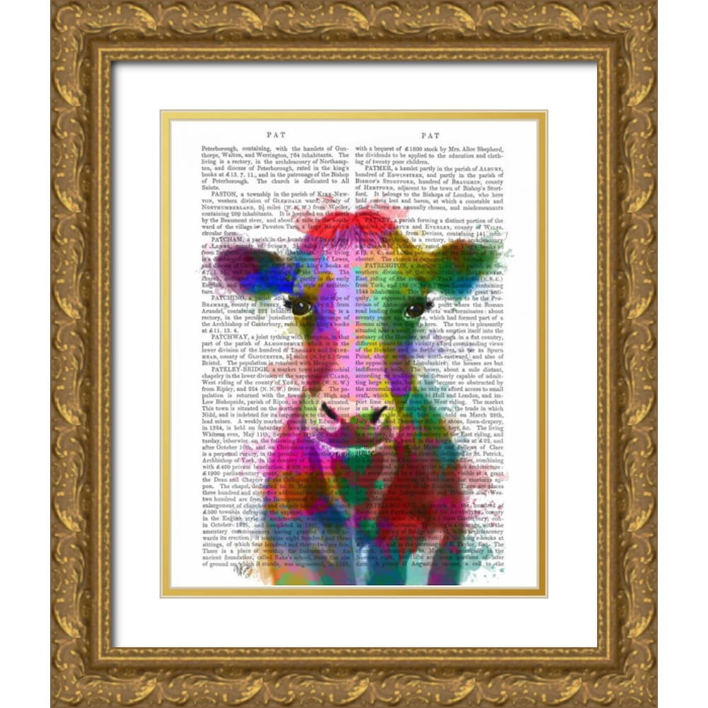 Fab Funky 12x14 Gold Ornate Wood Framed with Double Matting Museum Art ...