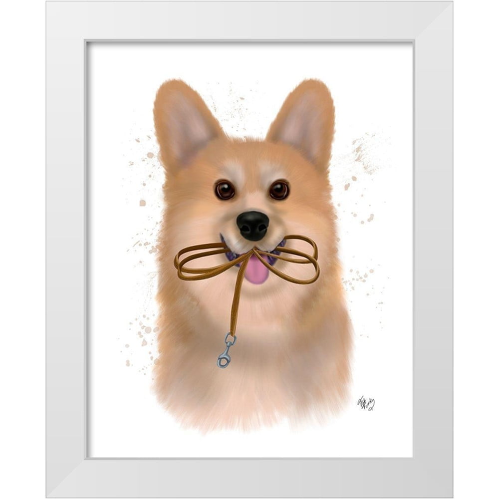 Fab Funky 12x14 White Modern Wood Framed Museum Art Print Titled ...