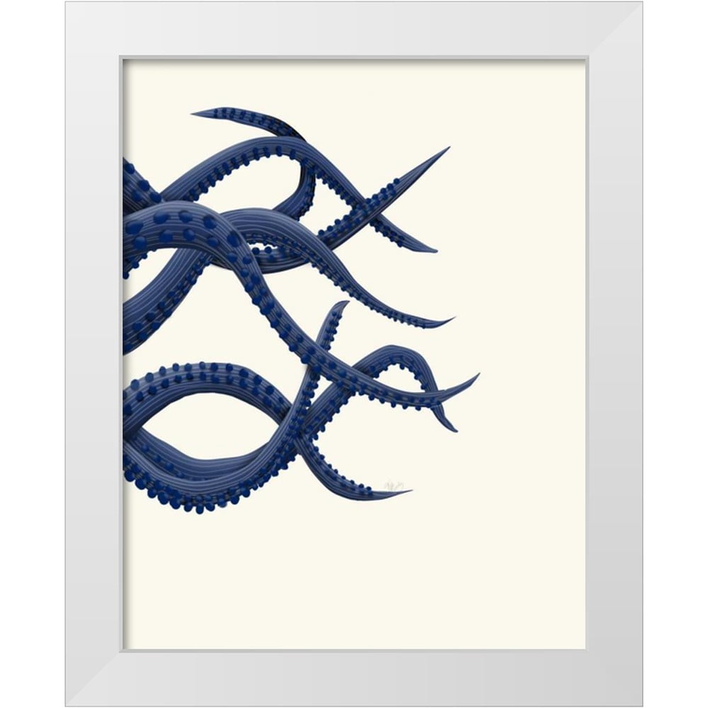 Fab Funky 12x14 White Modern Wood Framed Museum Art Print Titled ...