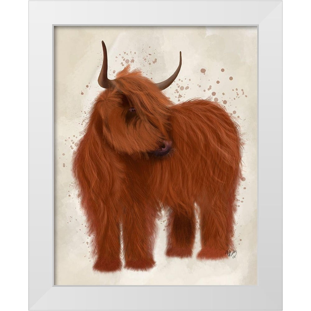 Fab Funky 12x14 White Modern Wood Framed Museum Art Print Titled ...