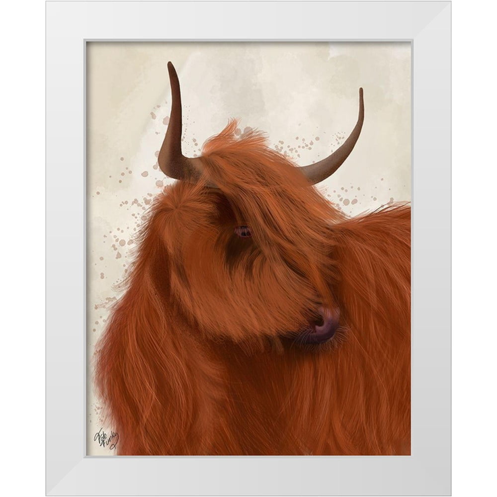 Fab Funky 12x14 White Modern Wood Framed Museum Art Print Titled ...