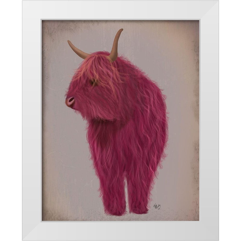 Fab Funky 12x14 White Modern Wood Framed Museum Art Print Titled ...