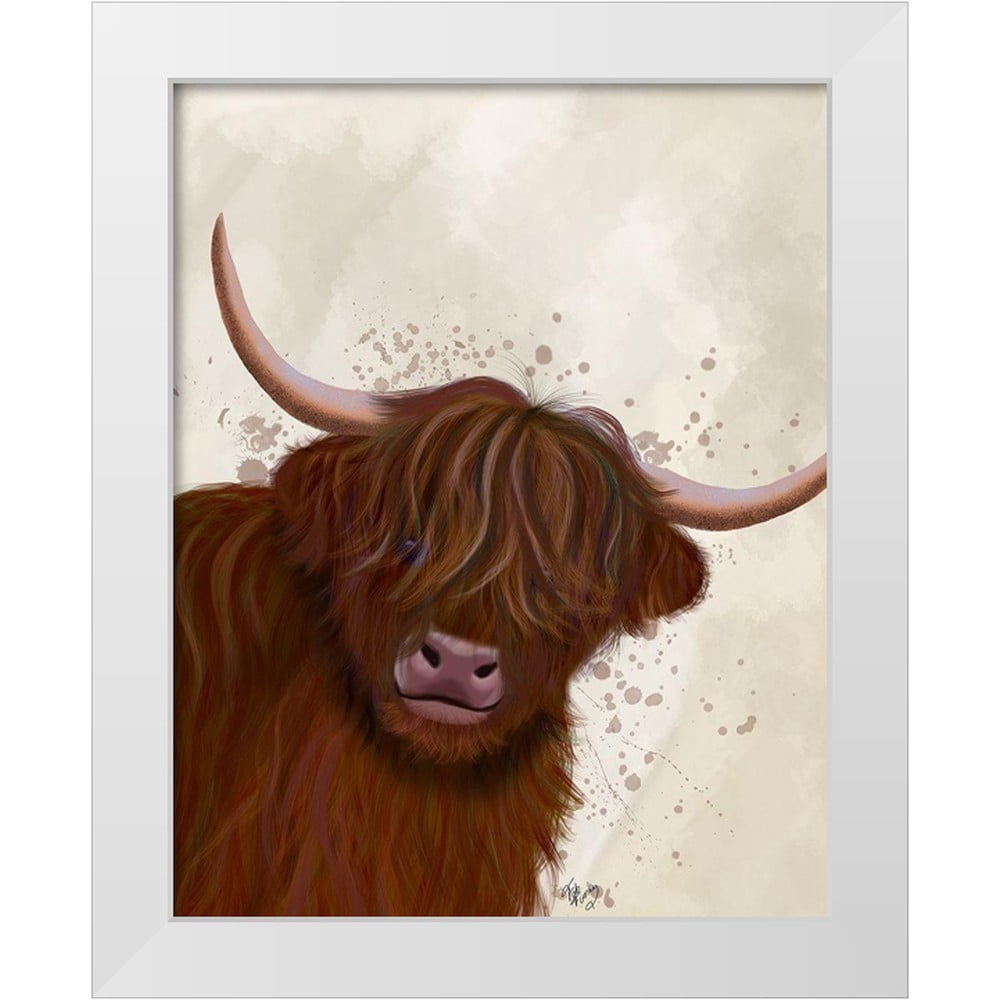 Fab Funky 12x14 White Modern Wood Framed Museum Art Print Titled ...