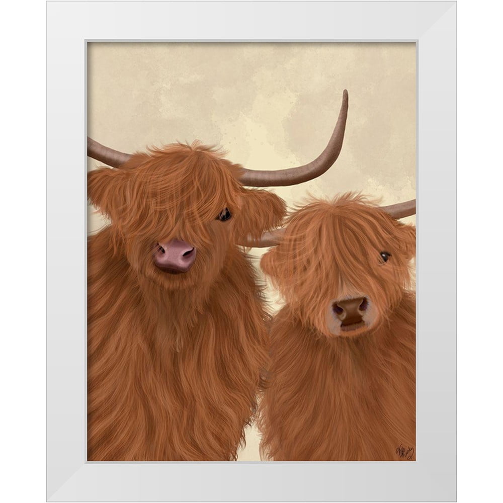 Fab Funky 12x14 White Modern Wood Framed Museum Art Print Titled ...
