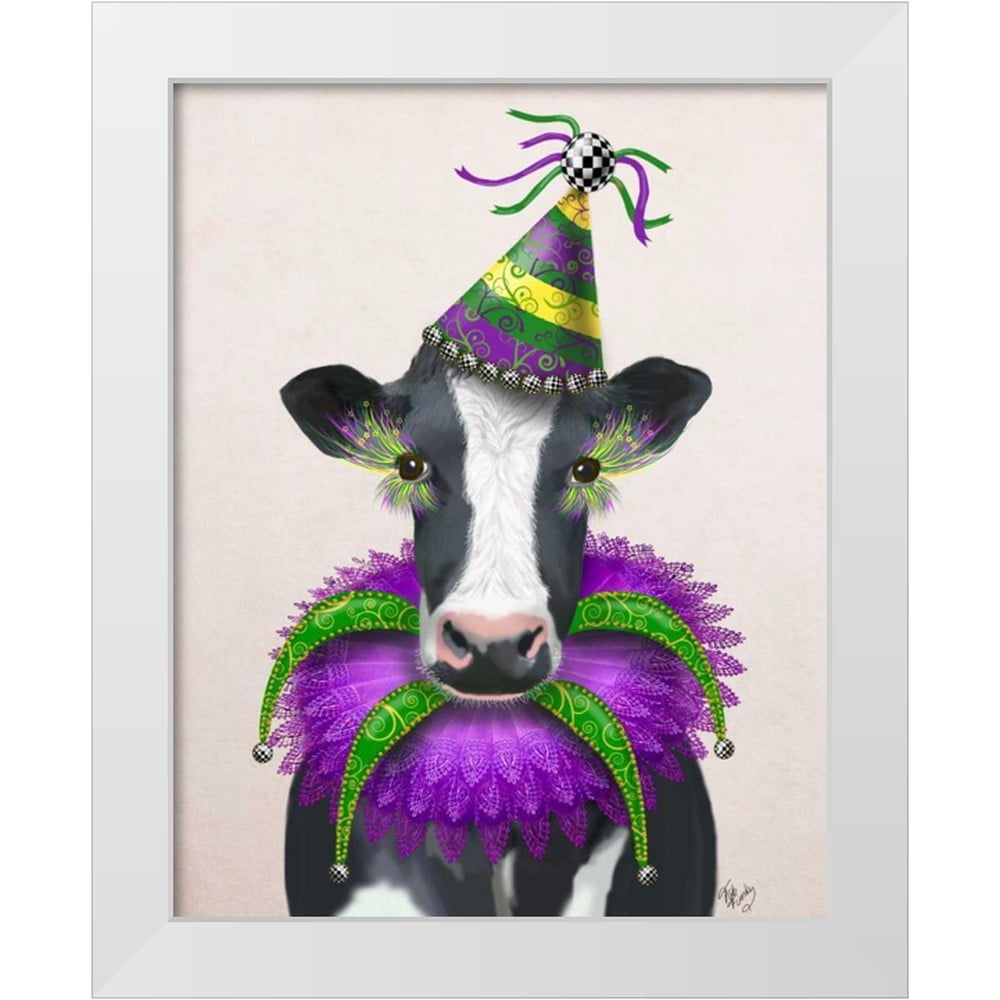 Fab Funky 12x14 White Modern Wood Framed Museum Art Print Titled ...