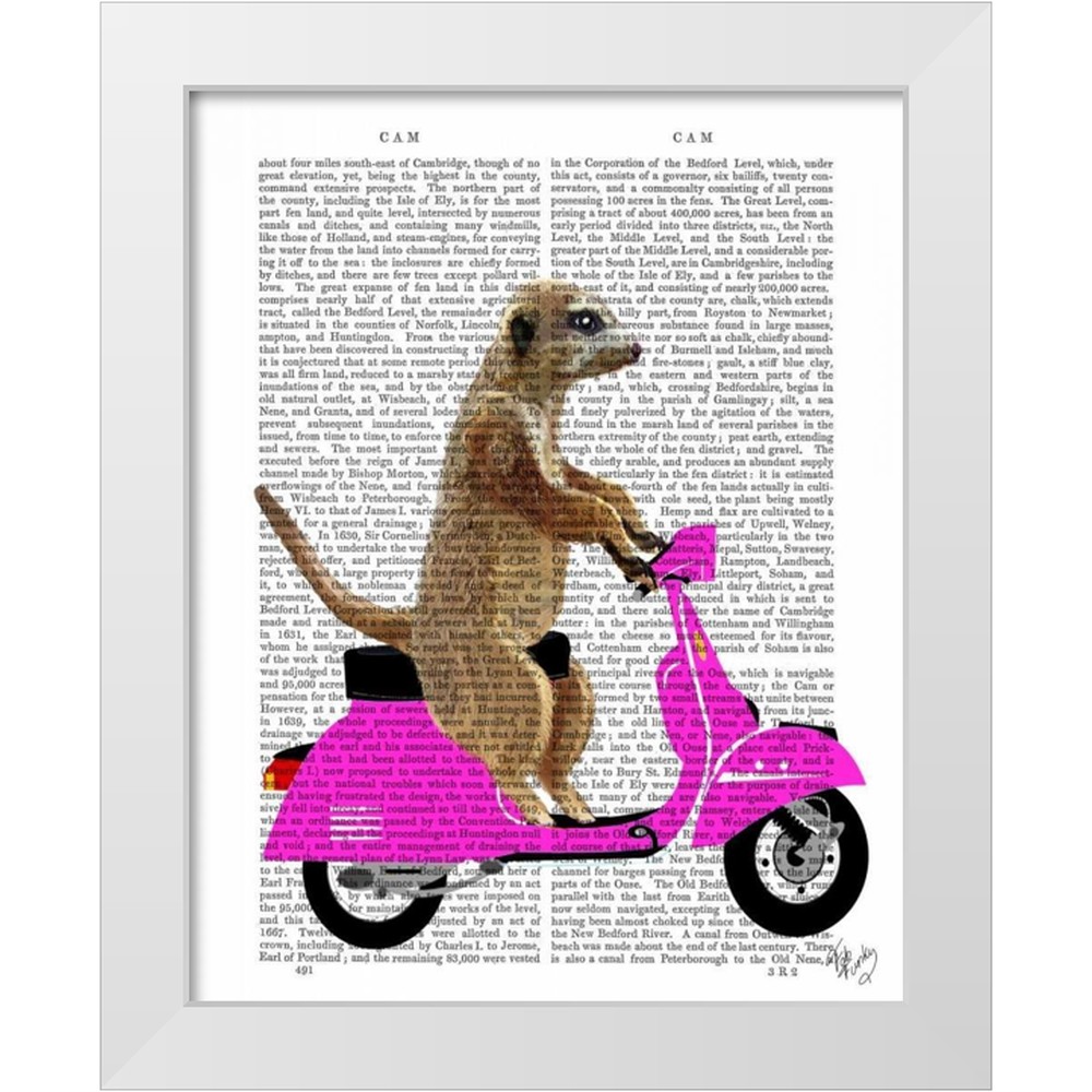 Fab Funky 12x14 White Modern Wood Framed Museum Art Print Titled ...