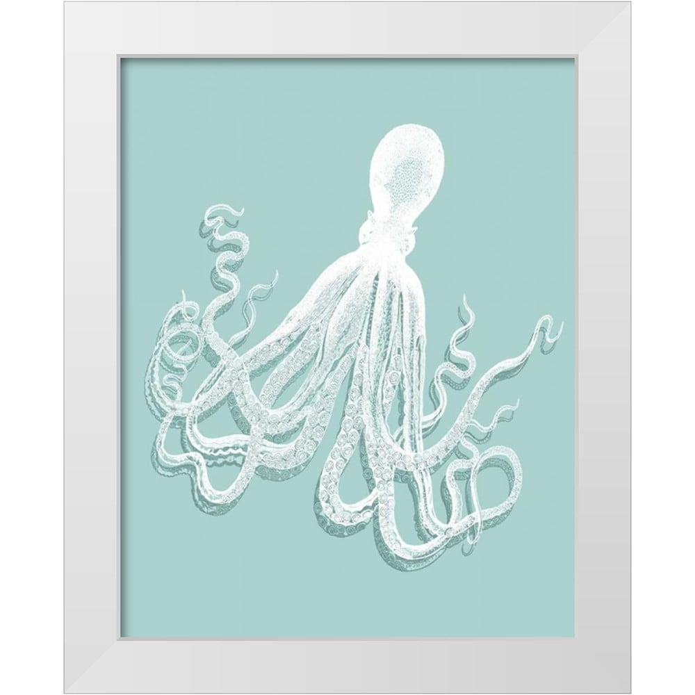 Fab Funky 12x14 White Modern Wood Framed Museum Art Print Titled ...