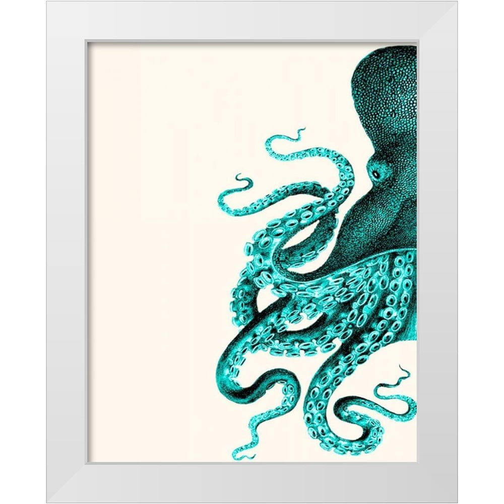 Fab Funky 12x14 White Modern Wood Framed Museum Art Print Titled ...