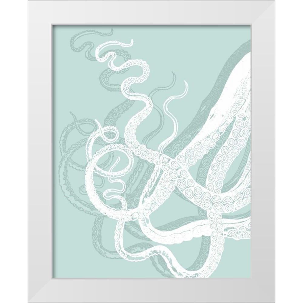 Fab Funky 12x14 White Modern Wood Framed Museum Art Print Titled ...