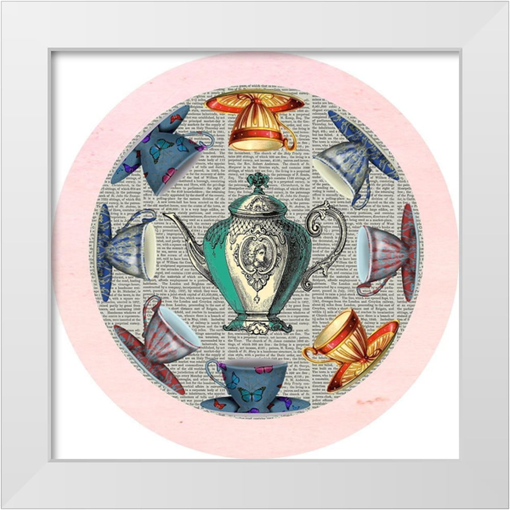 Fab Funky 15x15 White Modern Wood Framed Museum Art Print Titled - A ...