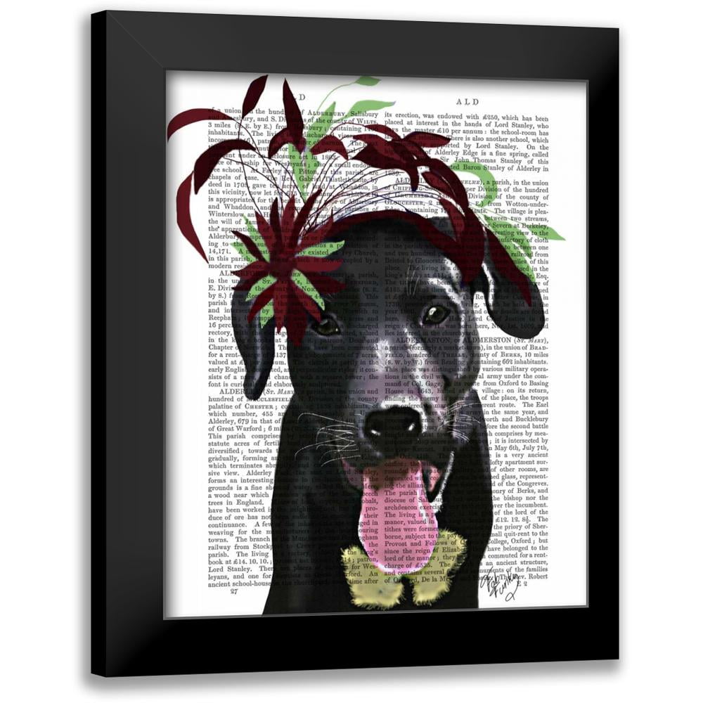 Fab Funky 15x18 Black Modern Framed Museum Art Print Titled - Black ...