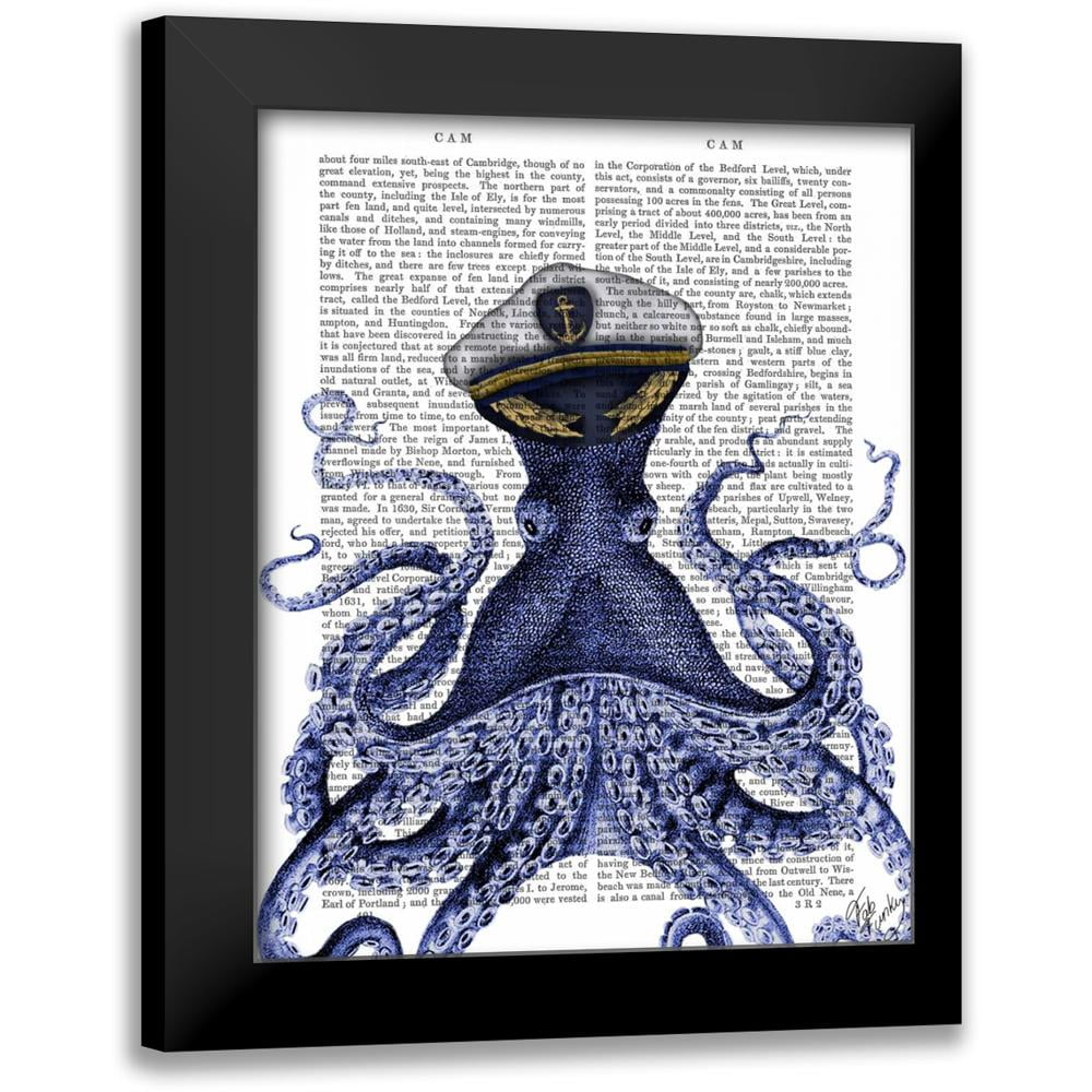 Fab Funky 15x18 Black Modern Framed Museum Art Print Titled - Captain ...