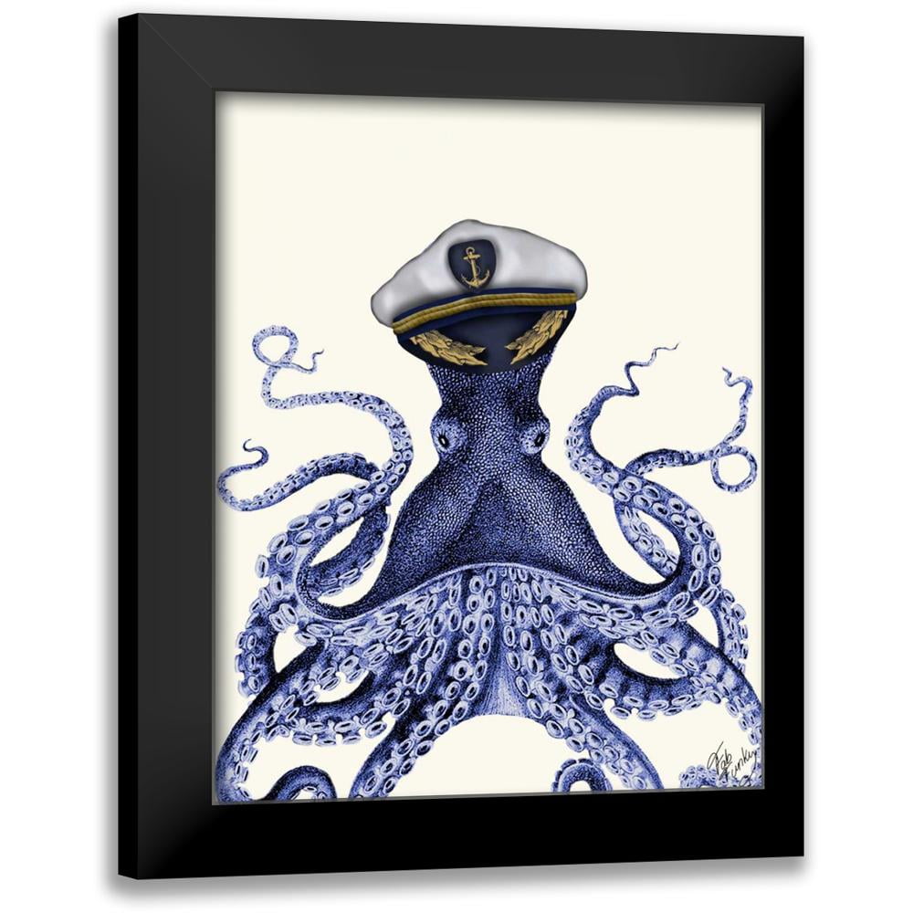 Fab Funky 15x18 Black Modern Framed Museum Art Print Titled - Captain ...