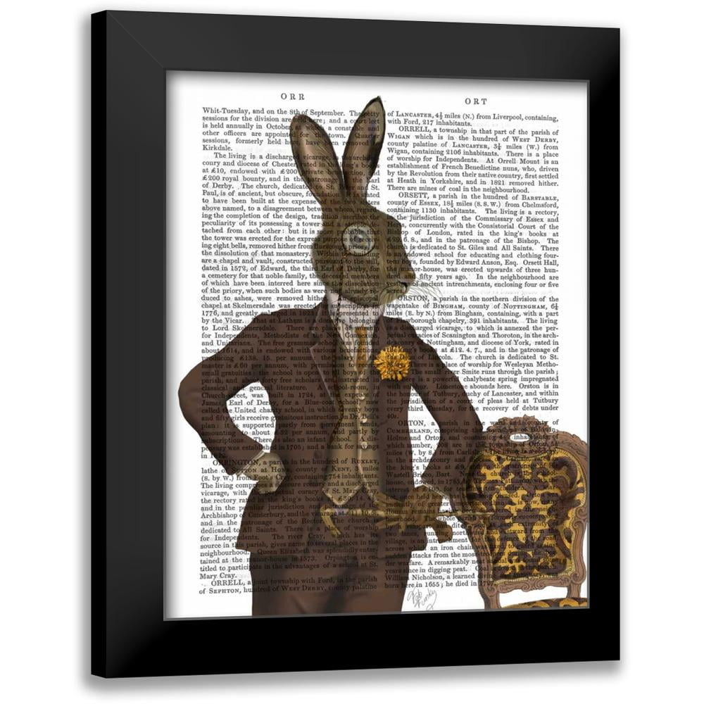 Fab Funky 15x18 Black Modern Framed Museum Art Print Titled - Dapper ...