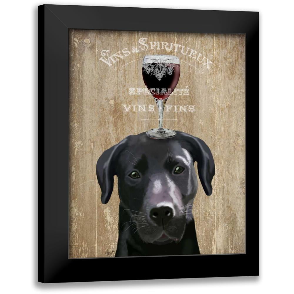 Fab Funky 15x18 Black Modern Framed Museum Art Print Titled - Dog Au ...