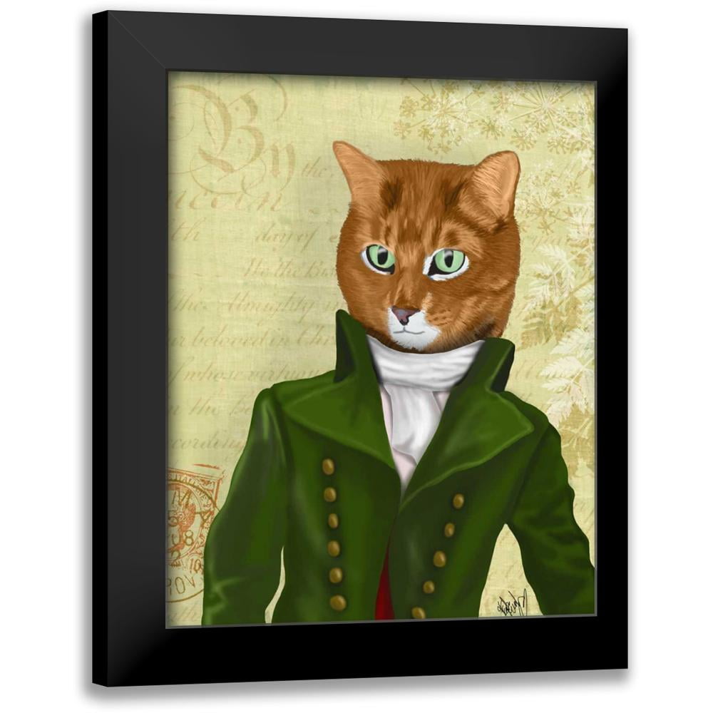 Fab Funky 15x18 Black Modern Framed Museum Art Print Titled - Ginger ...