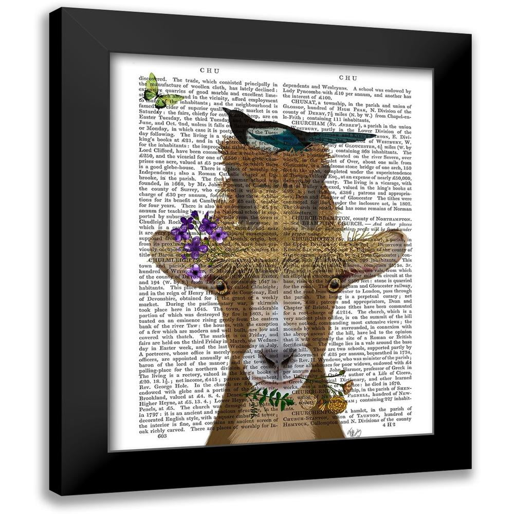 Fab Funky 15x18 Black Modern Framed Museum Art Print Titled - Goat In ...