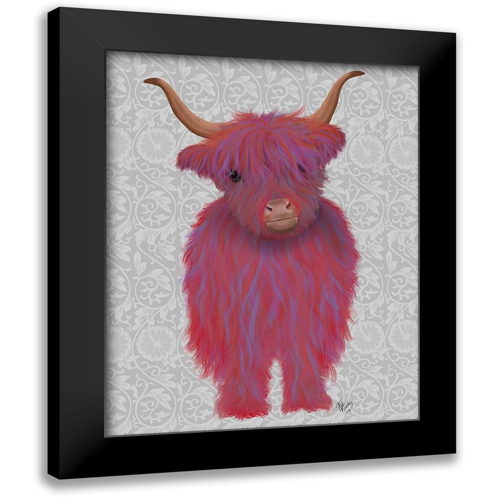 Fab Funky 15x18 Black Modern Framed Museum Art Print Titled - Highland ...