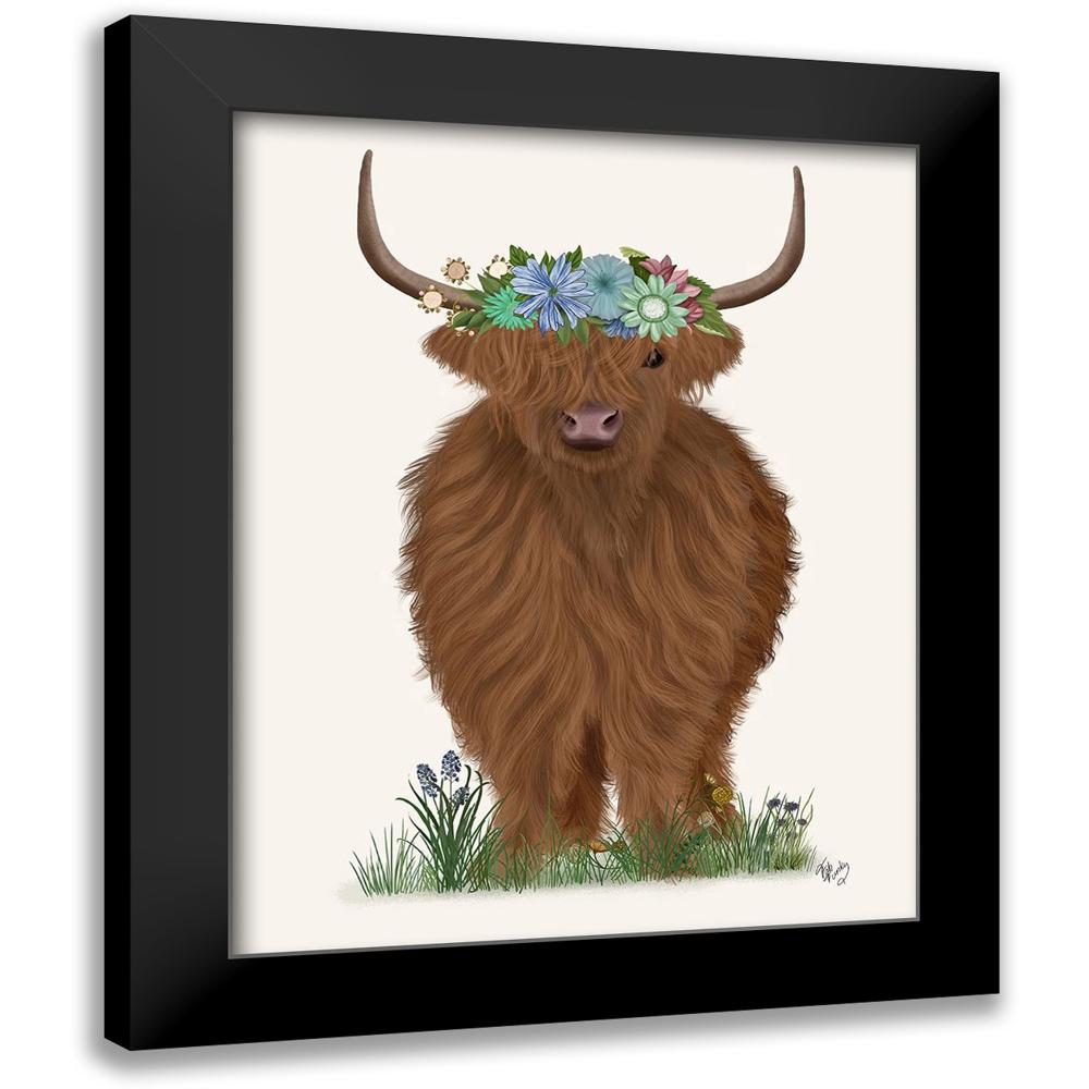 Fab Funky 15x18 Black Modern Framed Museum Art Print Titled - Highland ...