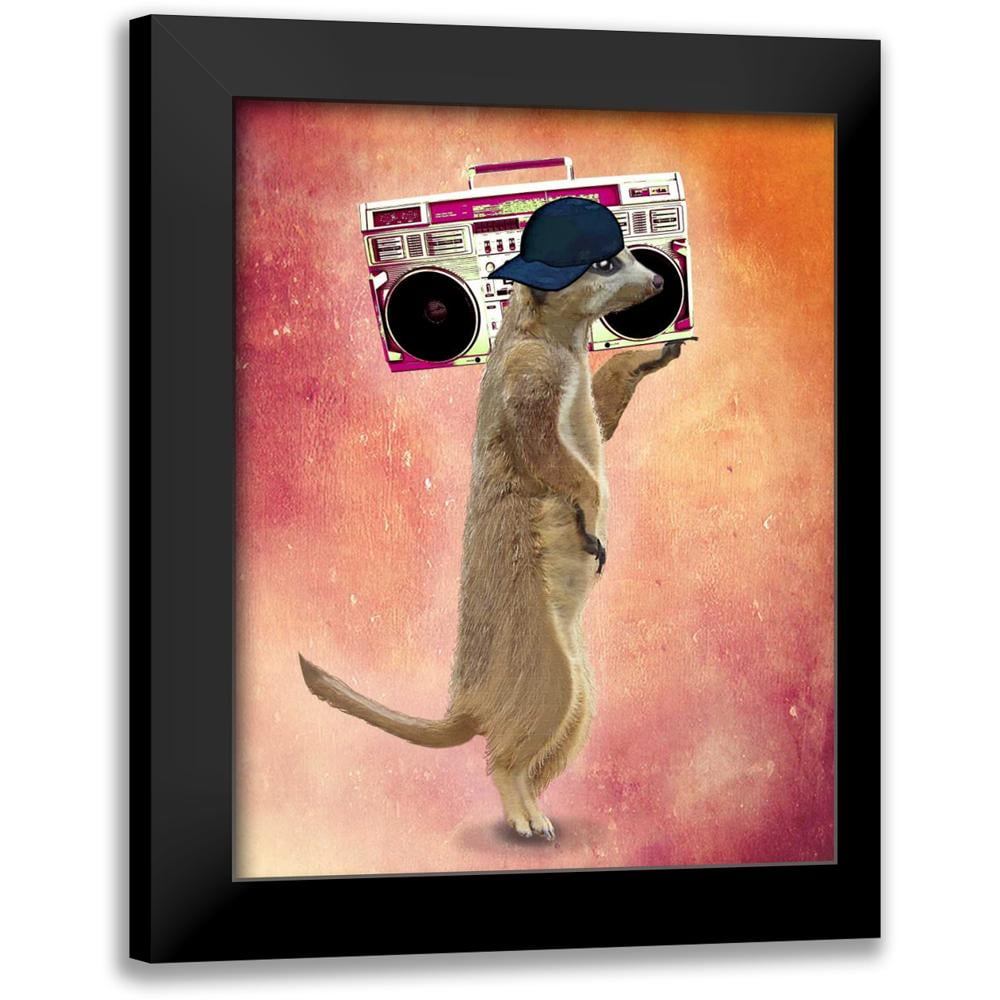 Fab Funky 15x18 Black Modern Framed Museum Art Print Titled - Meerkat ...
