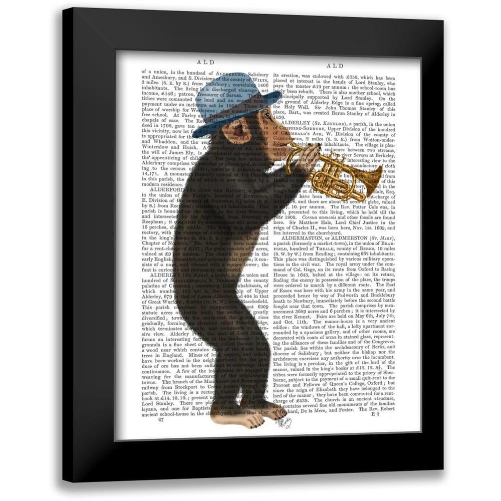 Fab Funky 15x18 Black Modern Framed Museum Art Print Titled - Monkey ...
