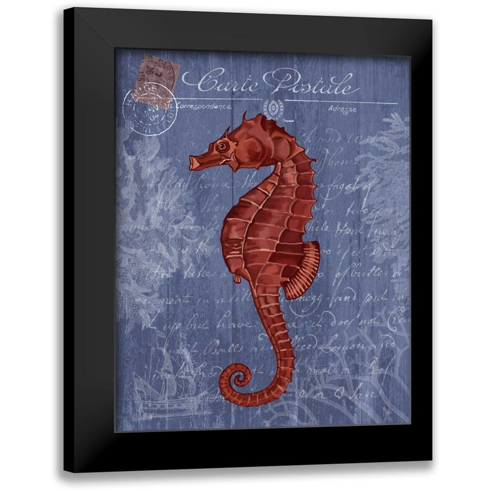Fab Funky 15x18 Black Modern Framed Museum Art Print Titled - Seaside ...
