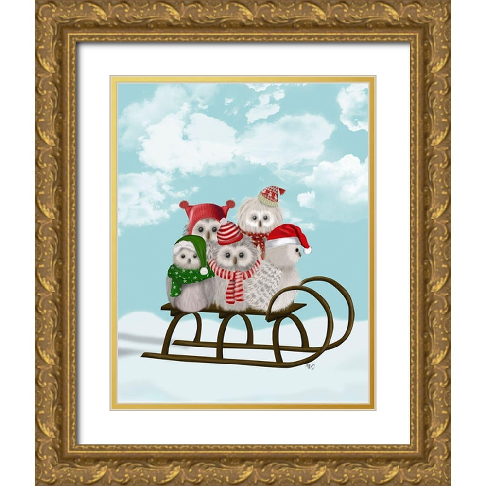 Fab Funky 15x18 Gold Ornate Wood Framed with Double Matting Museum Art ...