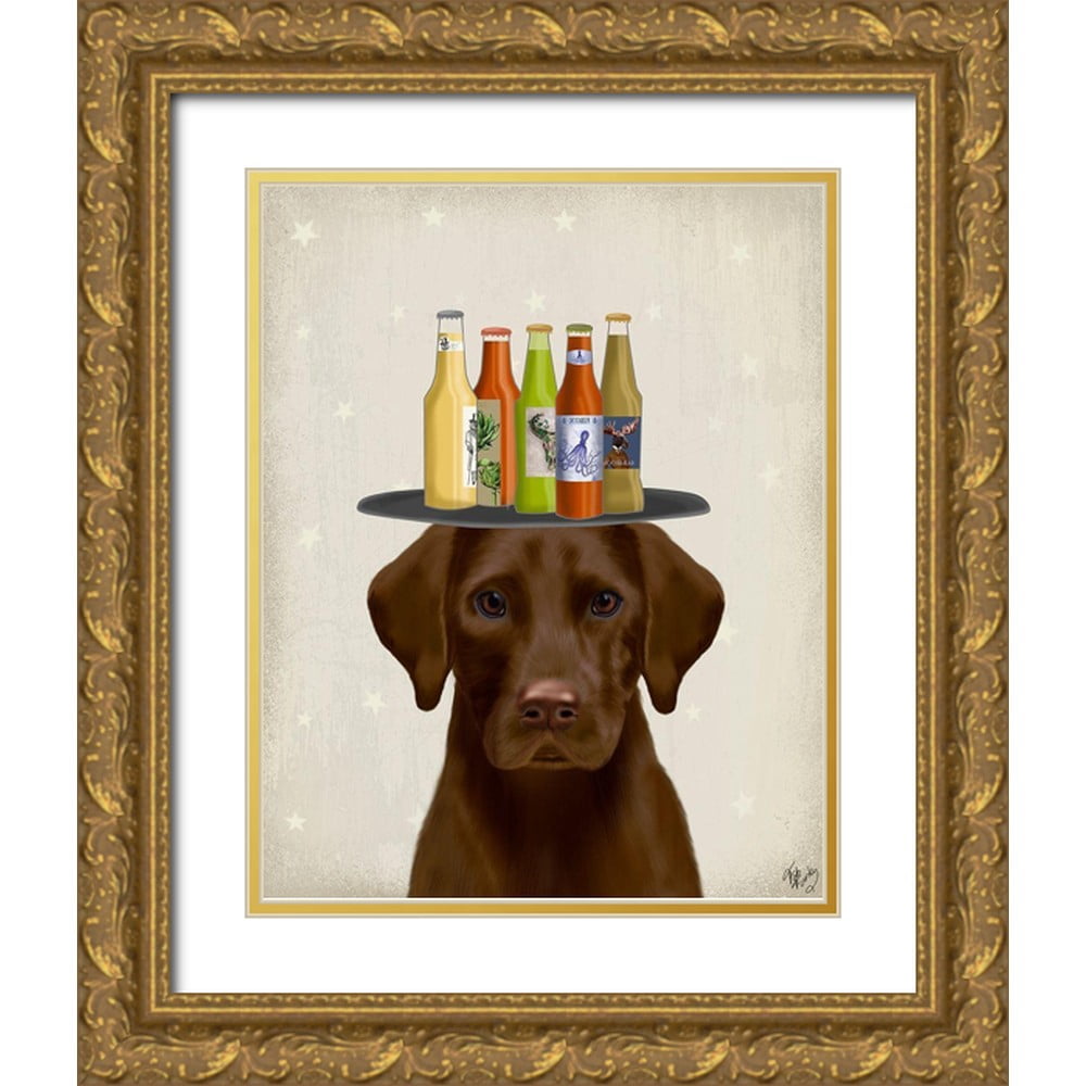 Fab Funky 15x18 Gold Ornate Wood Framed with Double Matting Museum Art ...