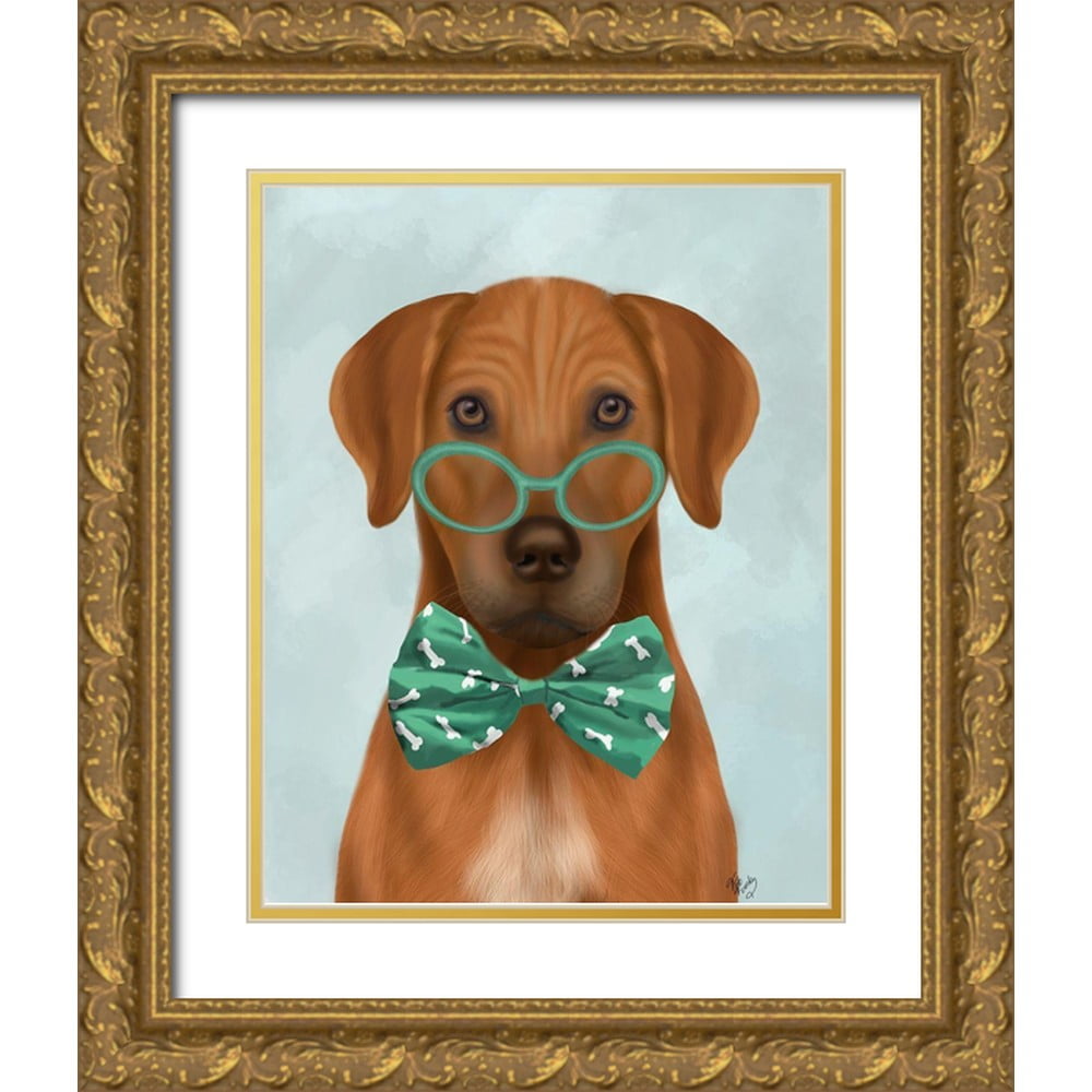 Fab Funky 15x18 Gold Ornate Wood Framed with Double Matting Museum Art ...