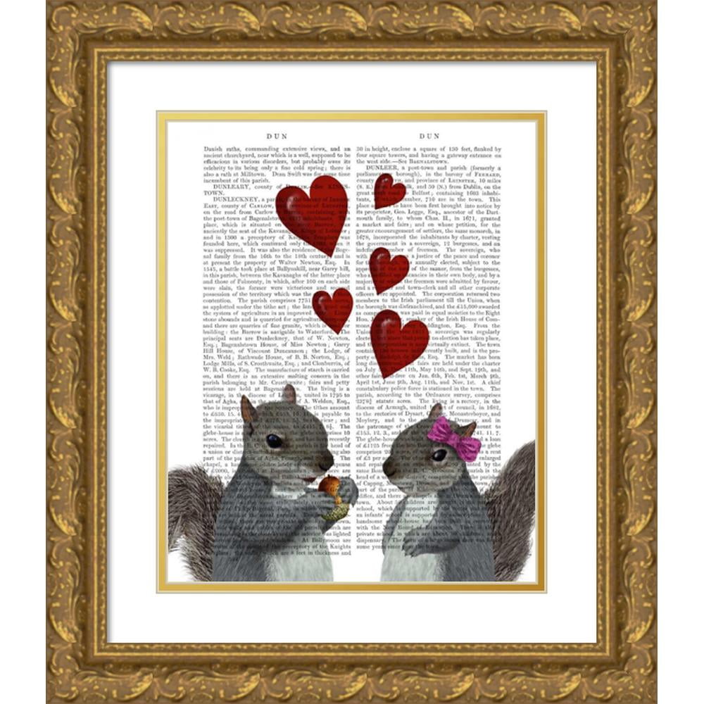 Fab Funky 15x18 Gold Ornate Wood Framed with Double Matting Museum Art ...