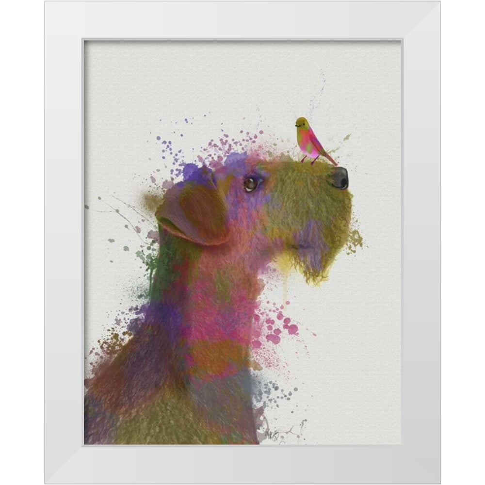 Fab Funky 15x18 White Modern Wood Framed Museum Art Print Titled ...