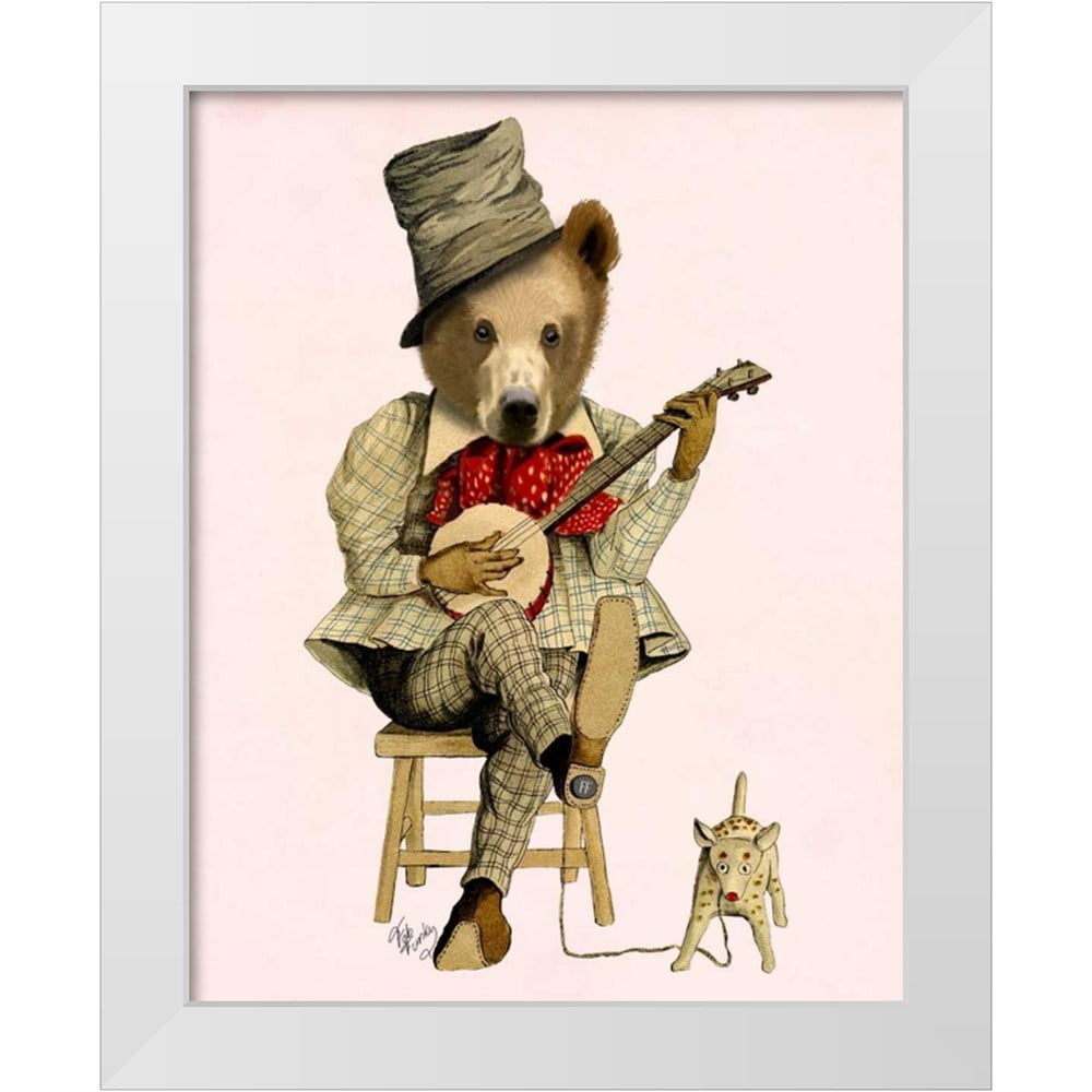 Fab Funky 15x18 White Modern Wood Framed Museum Art Print Titled ...
