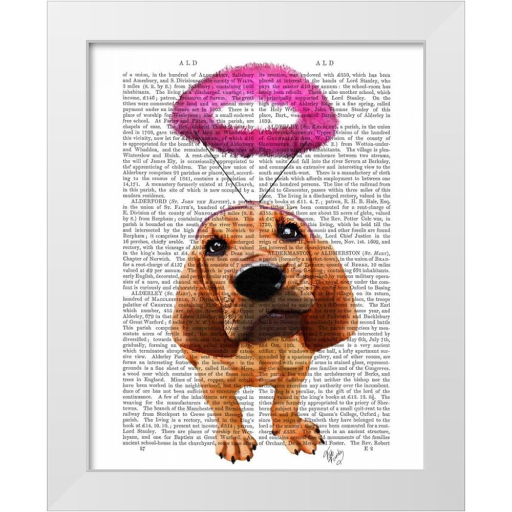 Fab Funky 15x18 White Modern Wood Framed Museum Art Print Titled ...