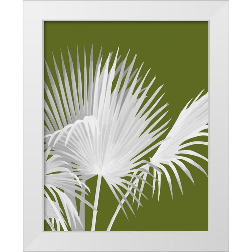 Fab Funky 15x18 White Modern Wood Framed Museum Art Print Titled - Fan ...